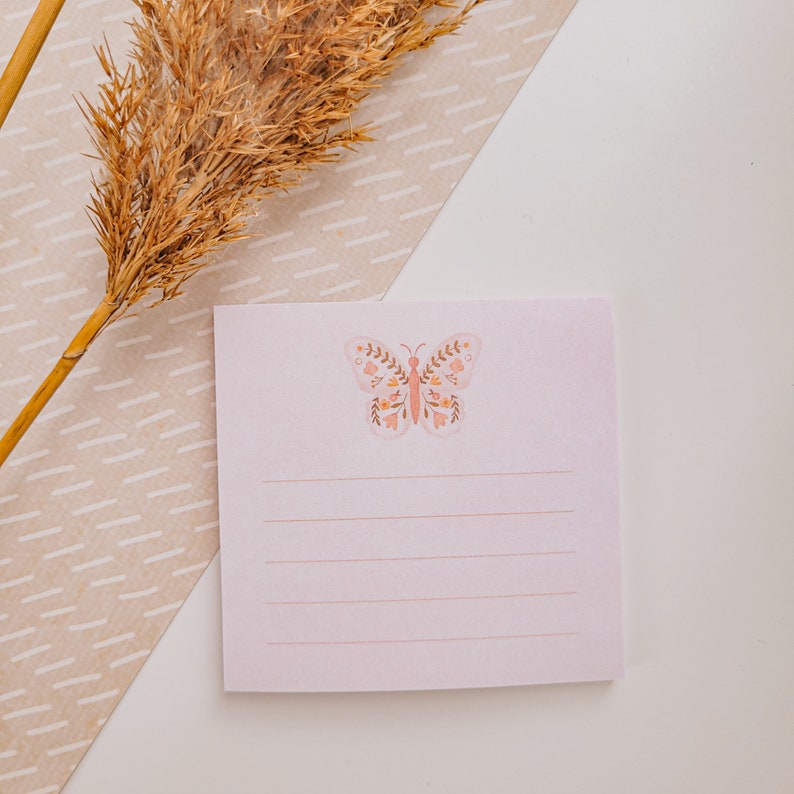 Notes Autocollantes PAPILLON Post-it Notes Notepad Memo Messages ...