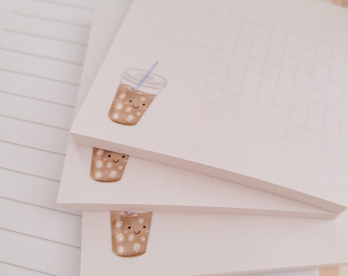 ICED COFFEE Sticky Notes Post-it Notes Notepad Memo Messages Stationery ...