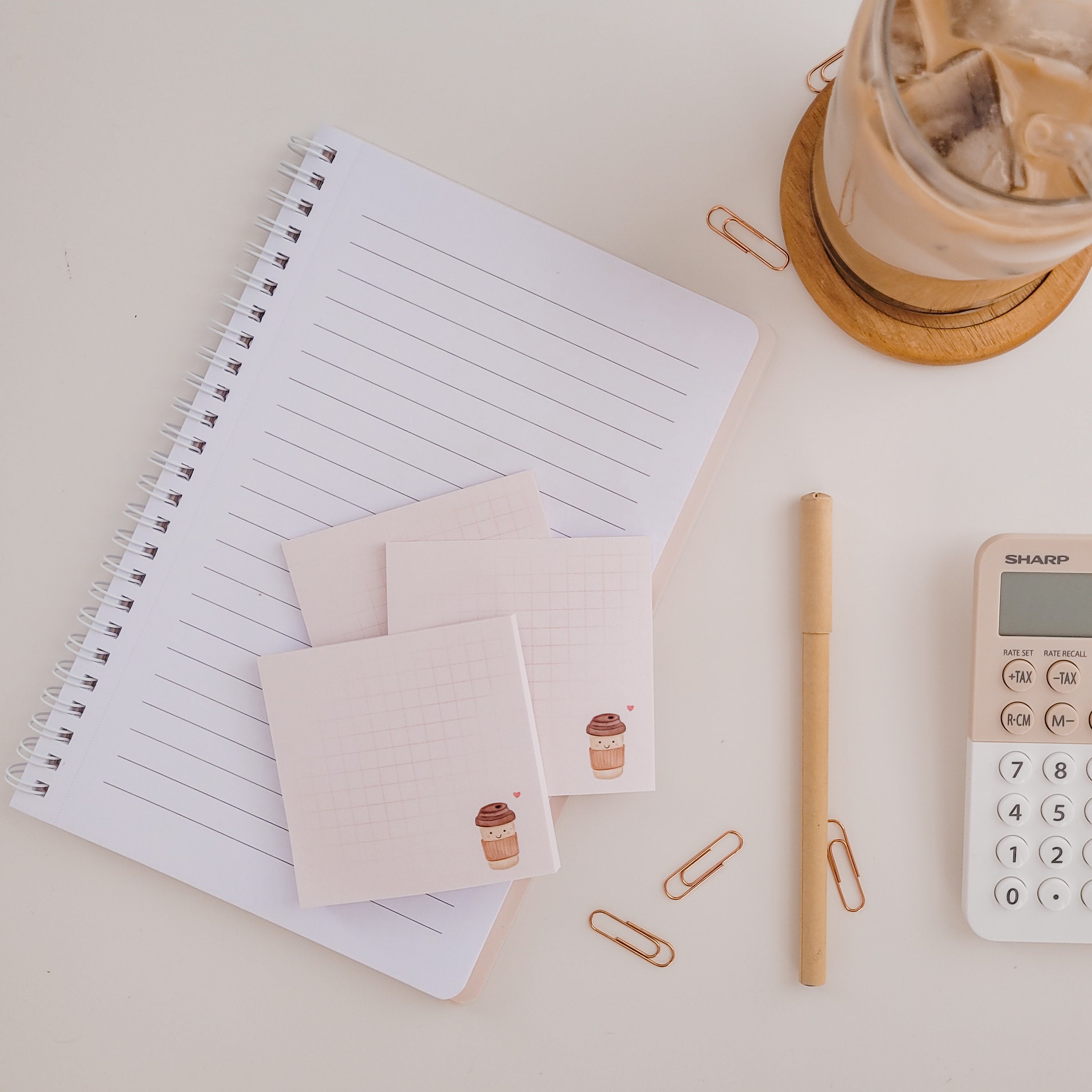 HOT COFFEE Sticky Notes Post-it Notes Notepad Memo Posts Stationery ...