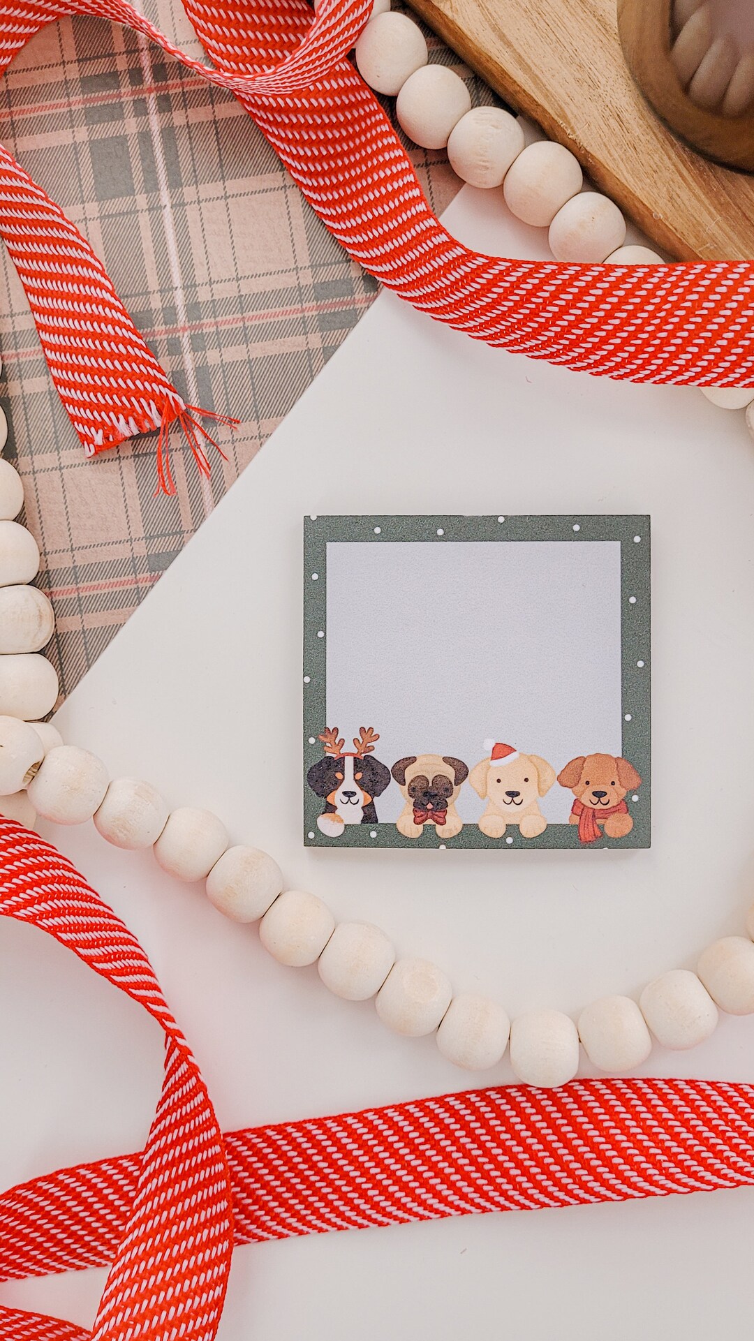 FESTIVE PUPPY STICKY NOTES | Post-it | Notes | Notepad | Memo ...