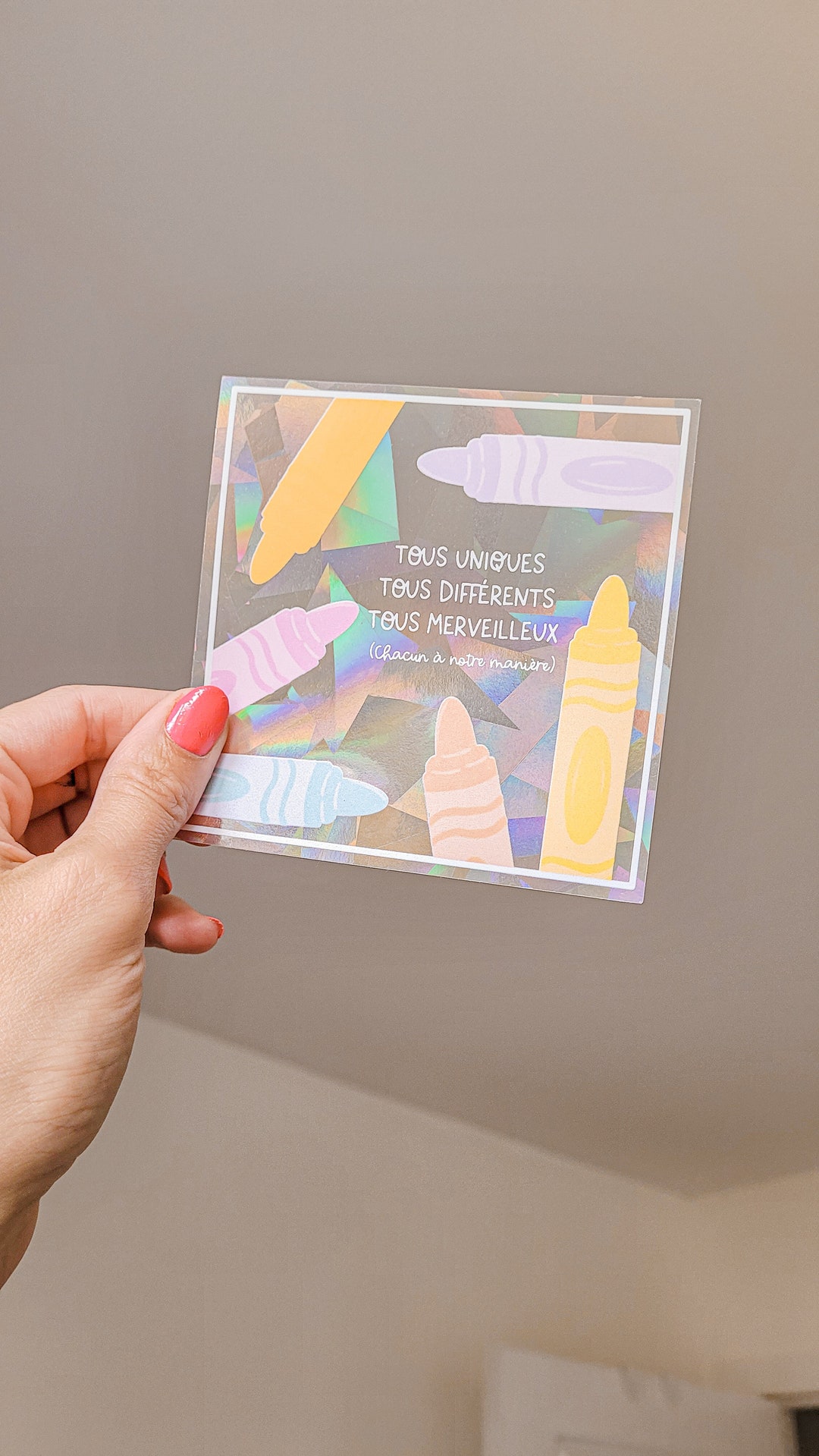 ALL WONDERFUL Suncatchers Sticker Rainbows for the Window - Etsy