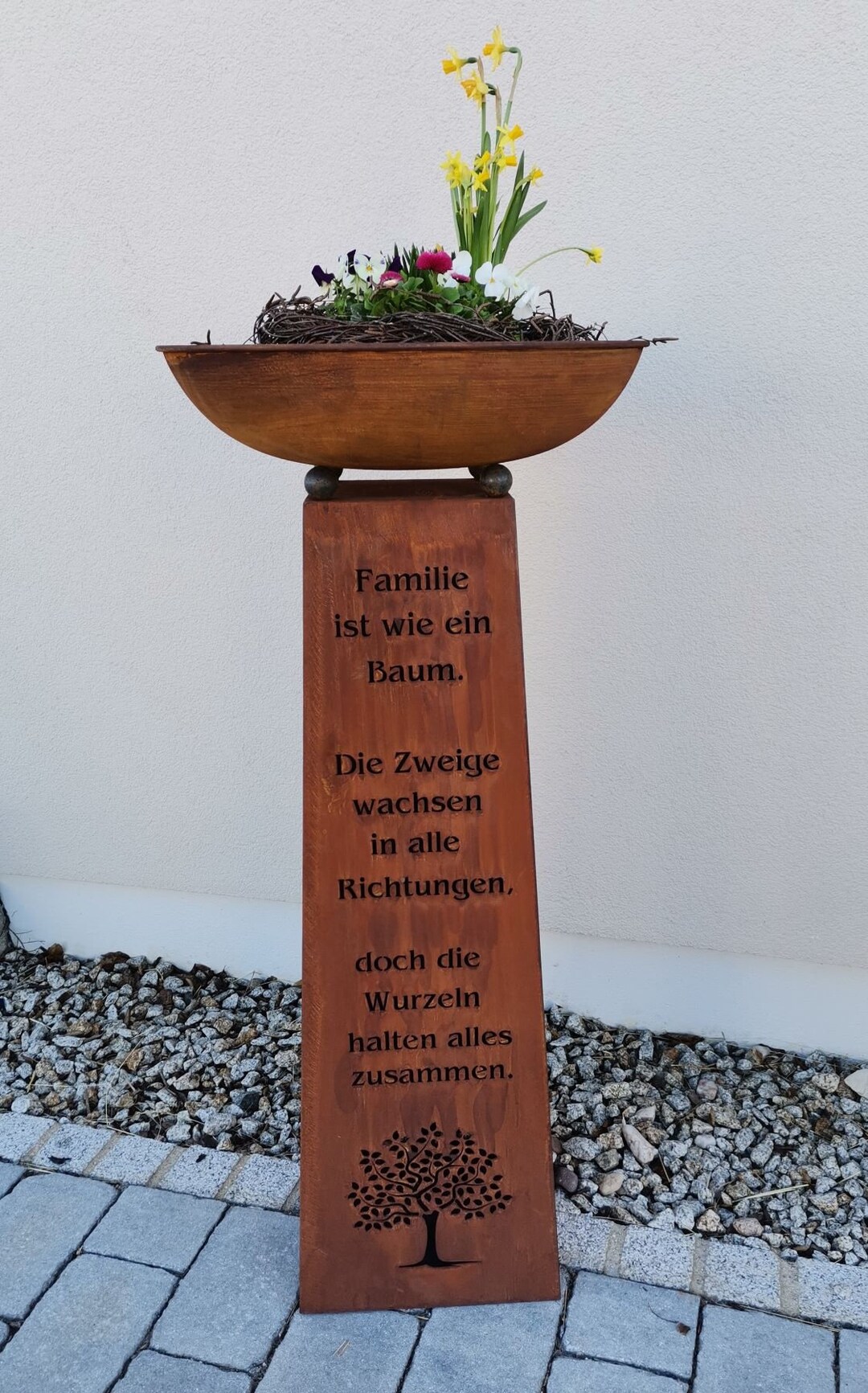 Plant Column Family Tree Patina - Etsy