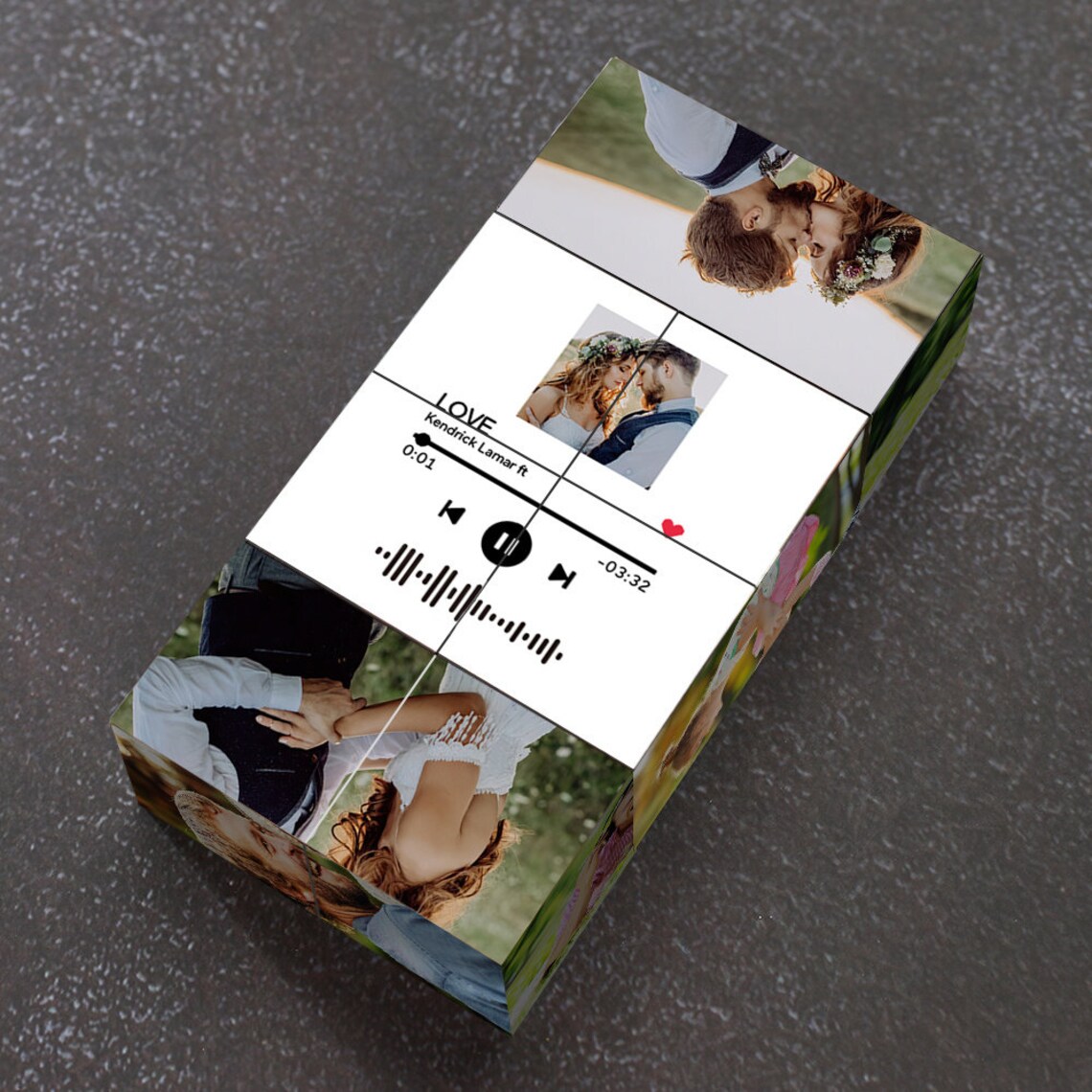 Custom Magic Cube Scannable Music Code Multi Photo Cube - Etsy