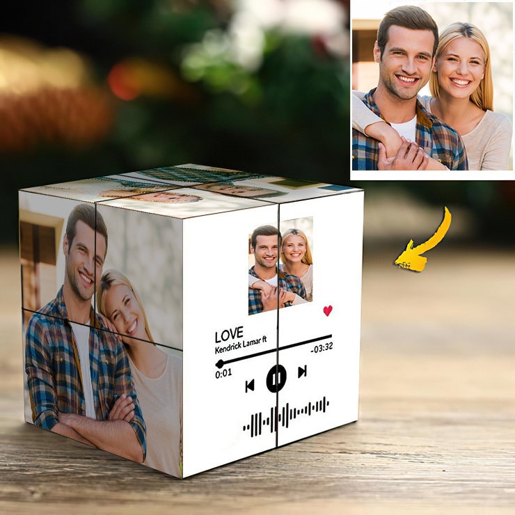 Custom Magic Cube Scannable Music Code Multi Photo Cube - Etsy
