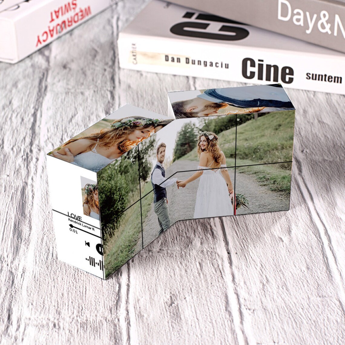 Custom Magic Cube Scannable Music Code Multi Photo Cube - Etsy