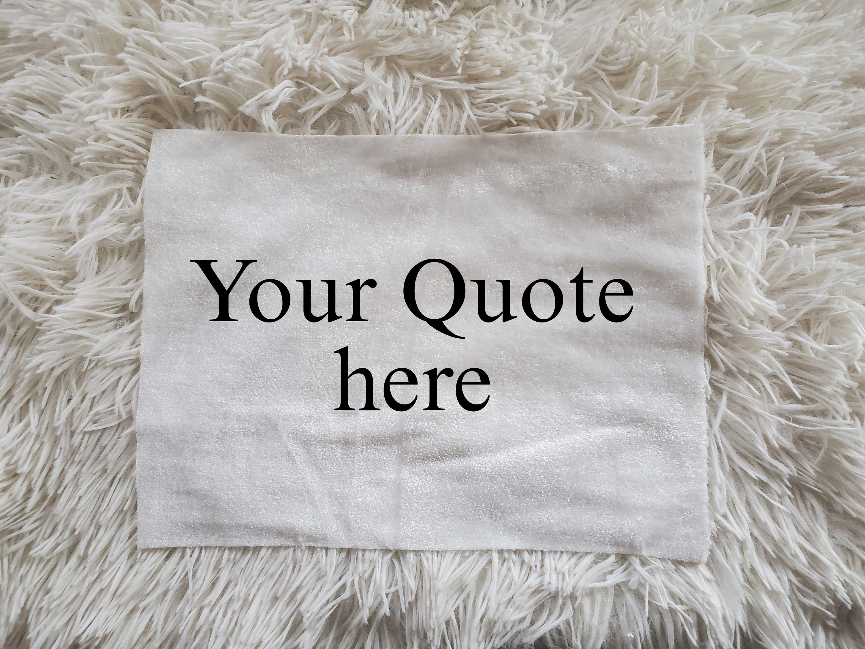 Custom Text Panel, Custom Quote Fabric Panel Your Text on Fabric - Etsy