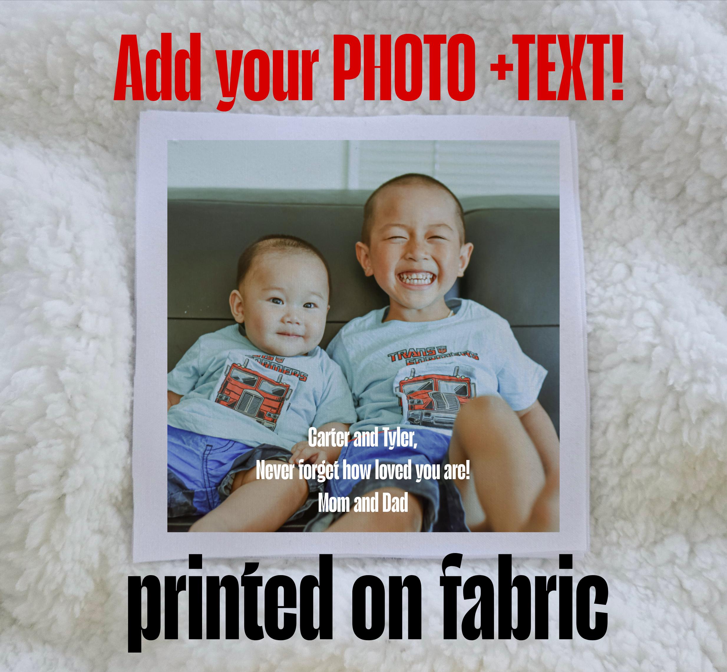 Custom Photo Fabric Panel, Personalized Quilting Fabric Square - Etsy