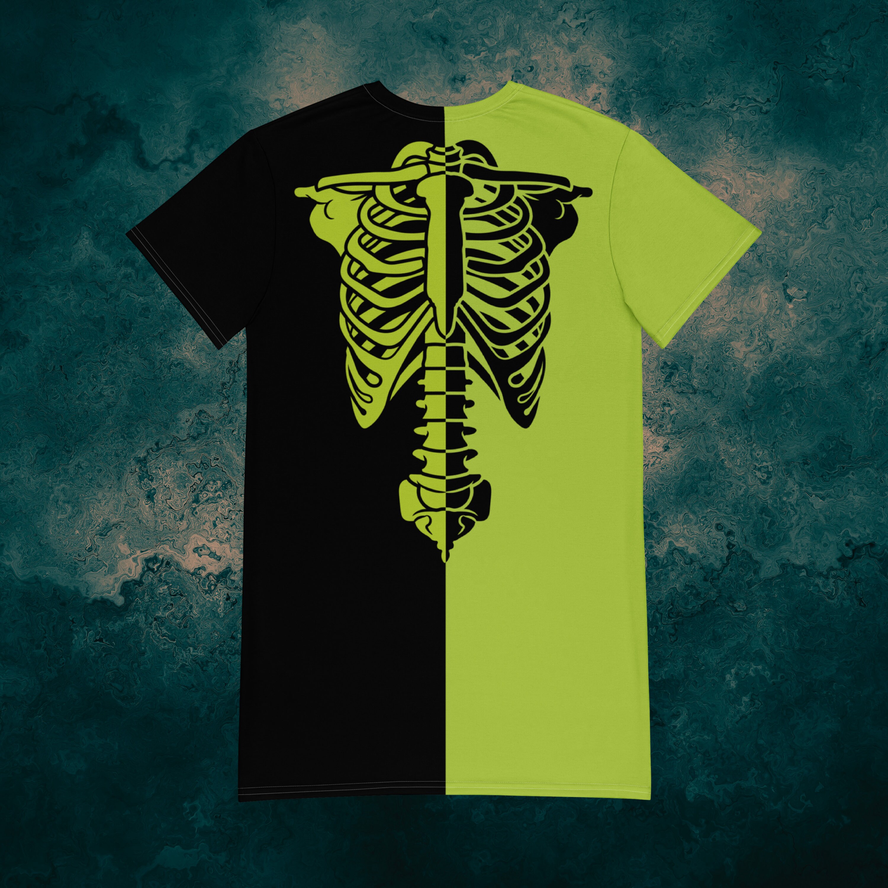 Skeleton Dress Alt Goth Aesthetic Alt Goth Fashion Goth Chic Bone Dress ...