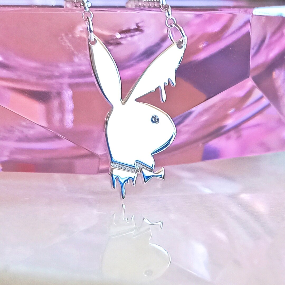 Bunny Necklace Playboy Style Gift for Her Gift for Him Best Friend Gift ...