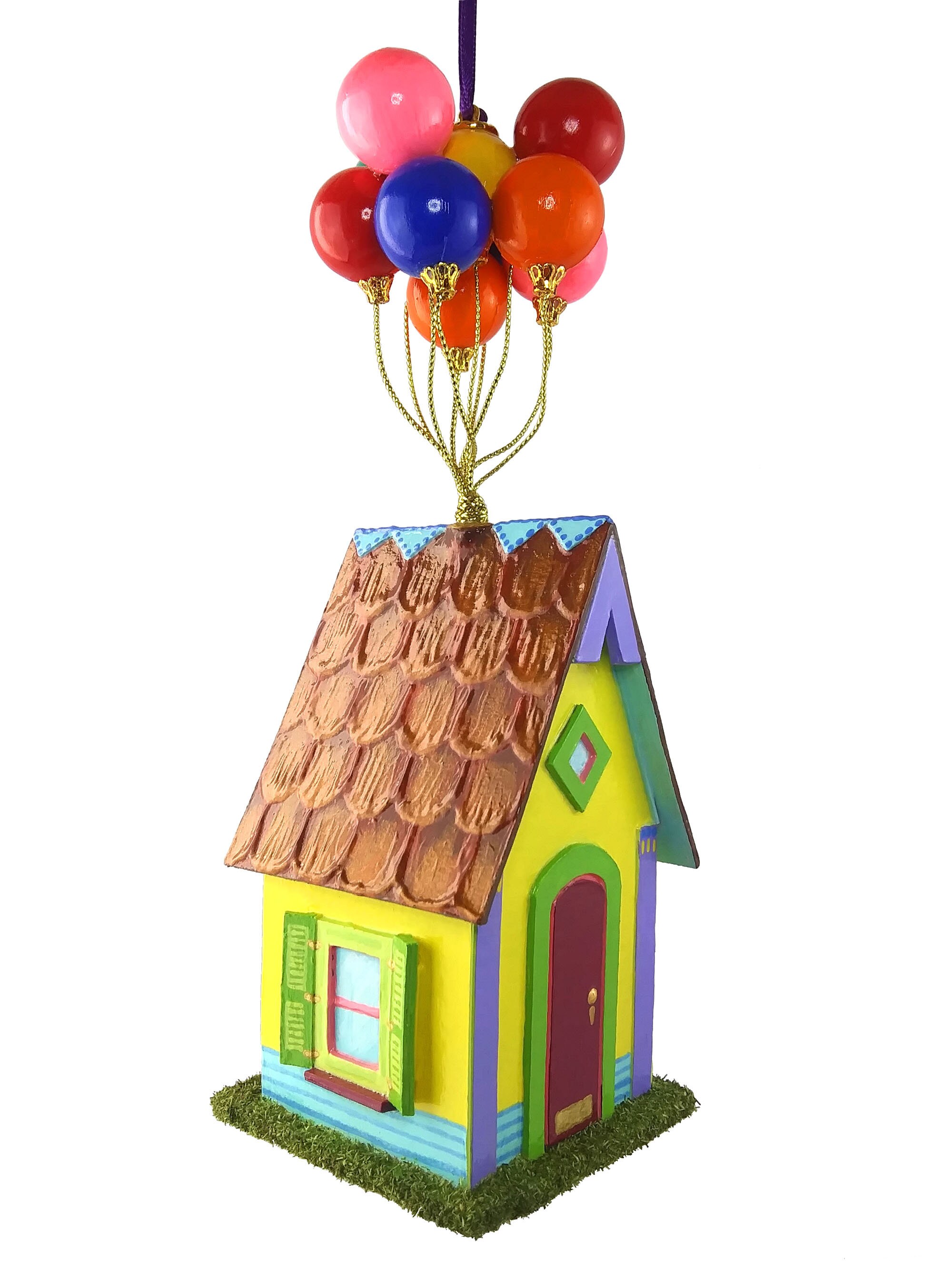 Up, up and Away Cottage Balloon Bouquet Ornament Hand Painted One of a ...