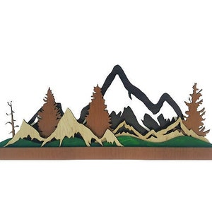 Digital File Wood Layered Forest, Glowing Forest CNC-DXF-SVG, Forest ...