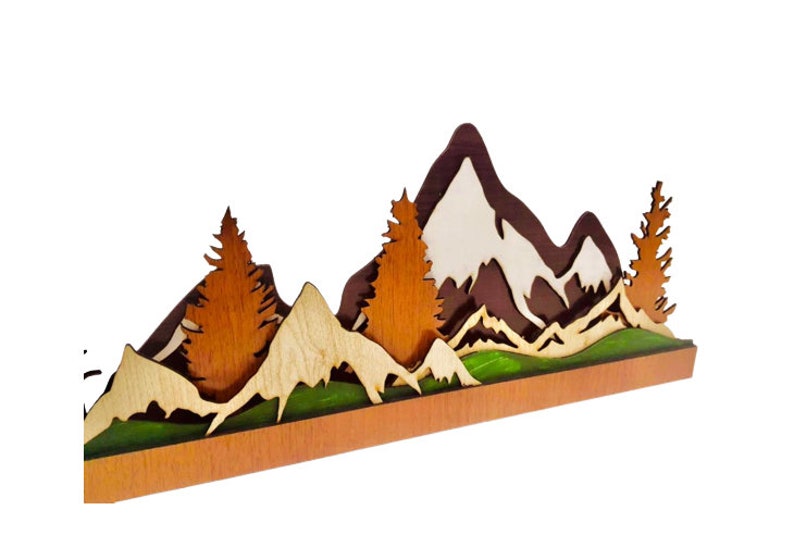 Digital File Wood Layered Forest, Glowing Forest CNC-DXF-SVG, Forest ...