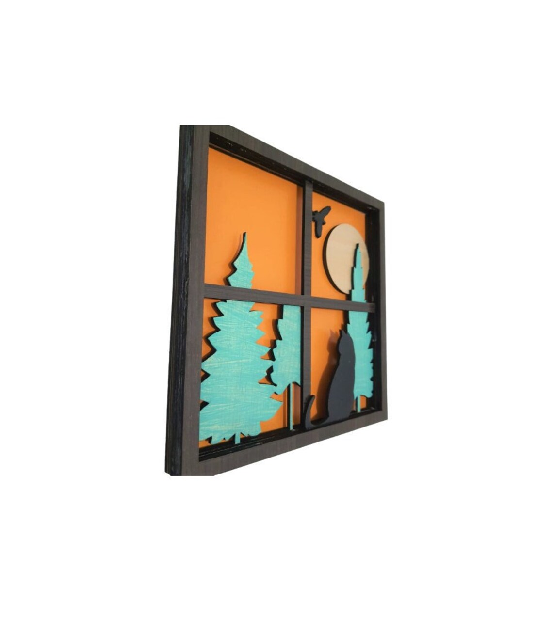 Digital File-tree&cat Wood Layered Tree Wall Art. Cat Wall - Etsy