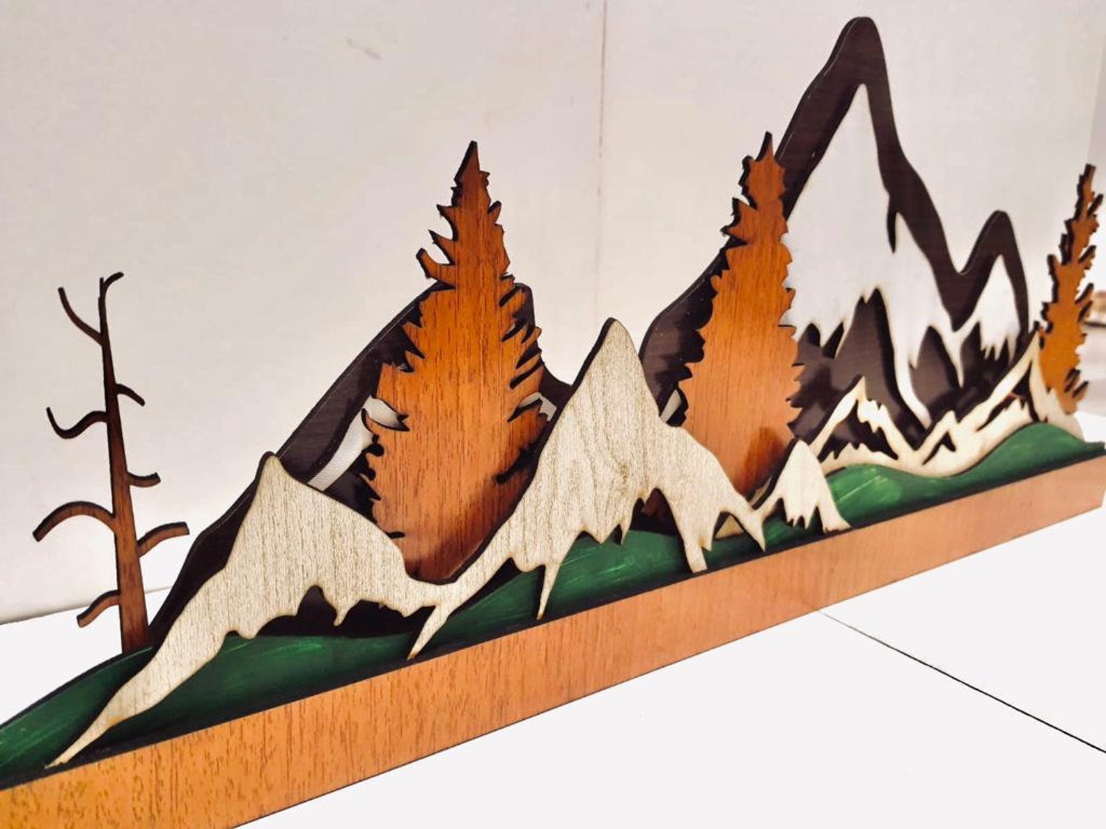 Digital File Wood Layered Forest, Glowing Forest CNC-DXF-SVG, Forest ...