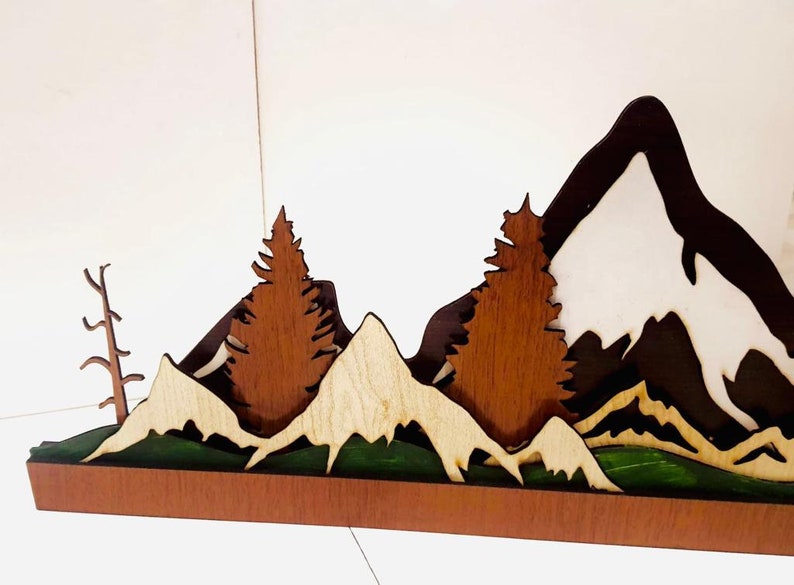 Digital File Wood Layered Forest, Glowing Forest CNC-DXF-SVG, Forest ...