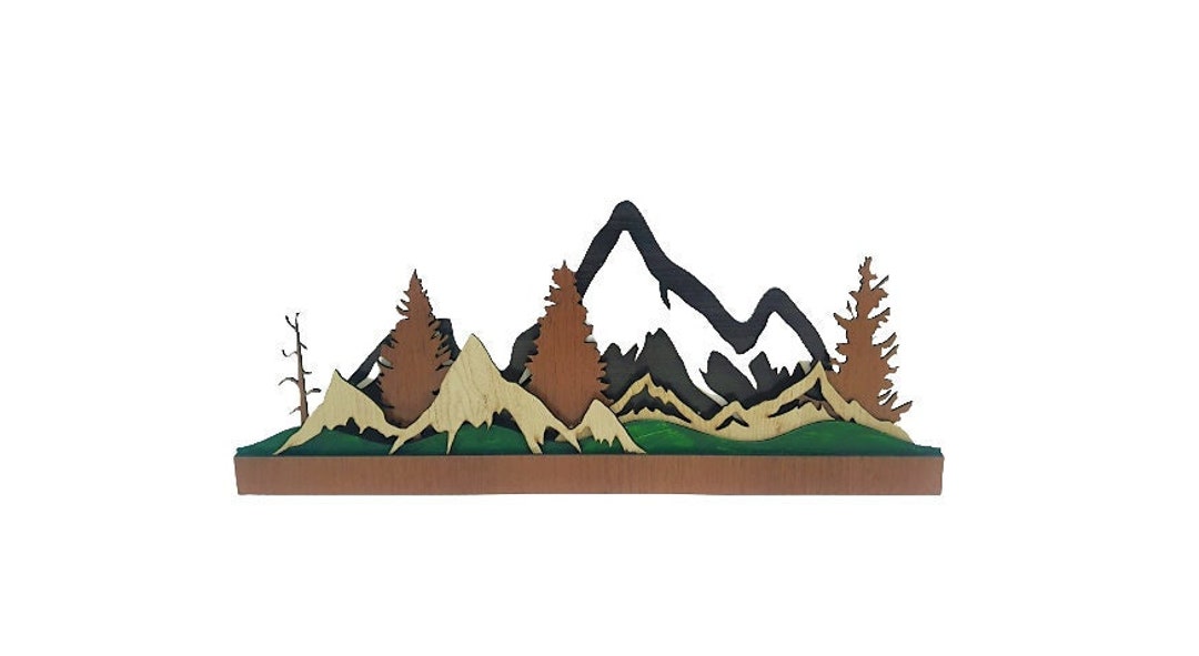 Digital File Wood Layered Forest, Glowing Forest CNC-DXF-SVG, Forest ...