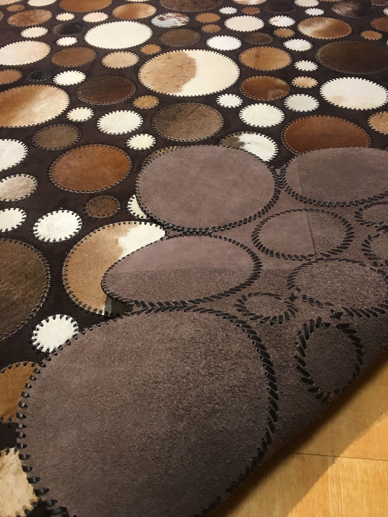 Runner Rug, Cowhide Rug, Area Rug, Handmade Rug, Leather Carpet, Rugs ...