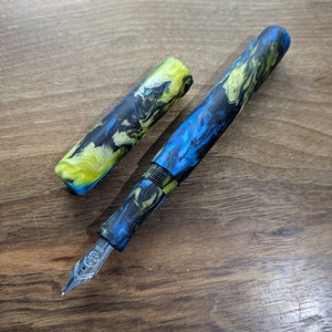 Handmade 'abalone X' Fountain Pen in Matte Finish - Etsy