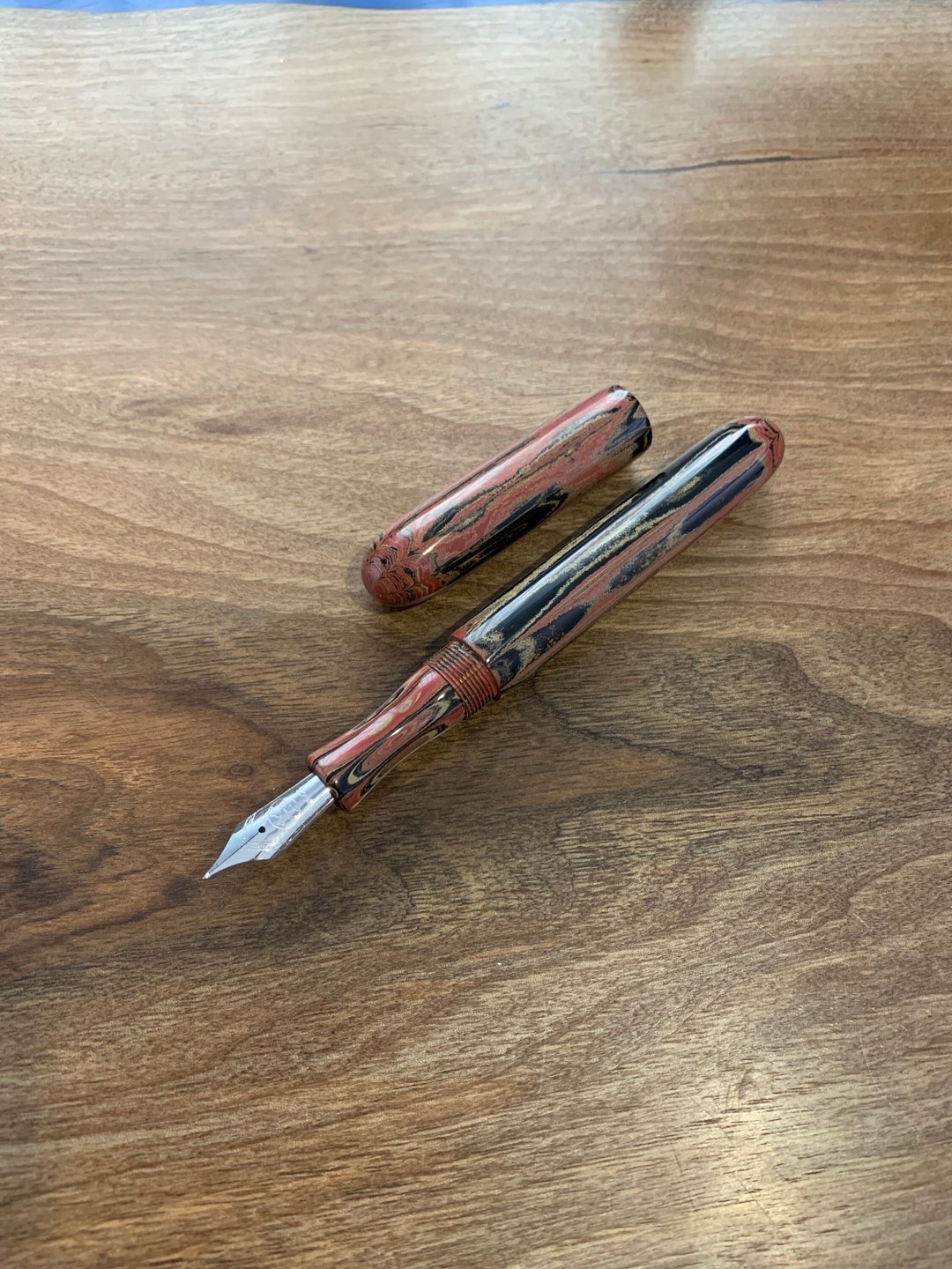 Handmade 'morgan Fry' Ebonite Fountain Pen - Etsy