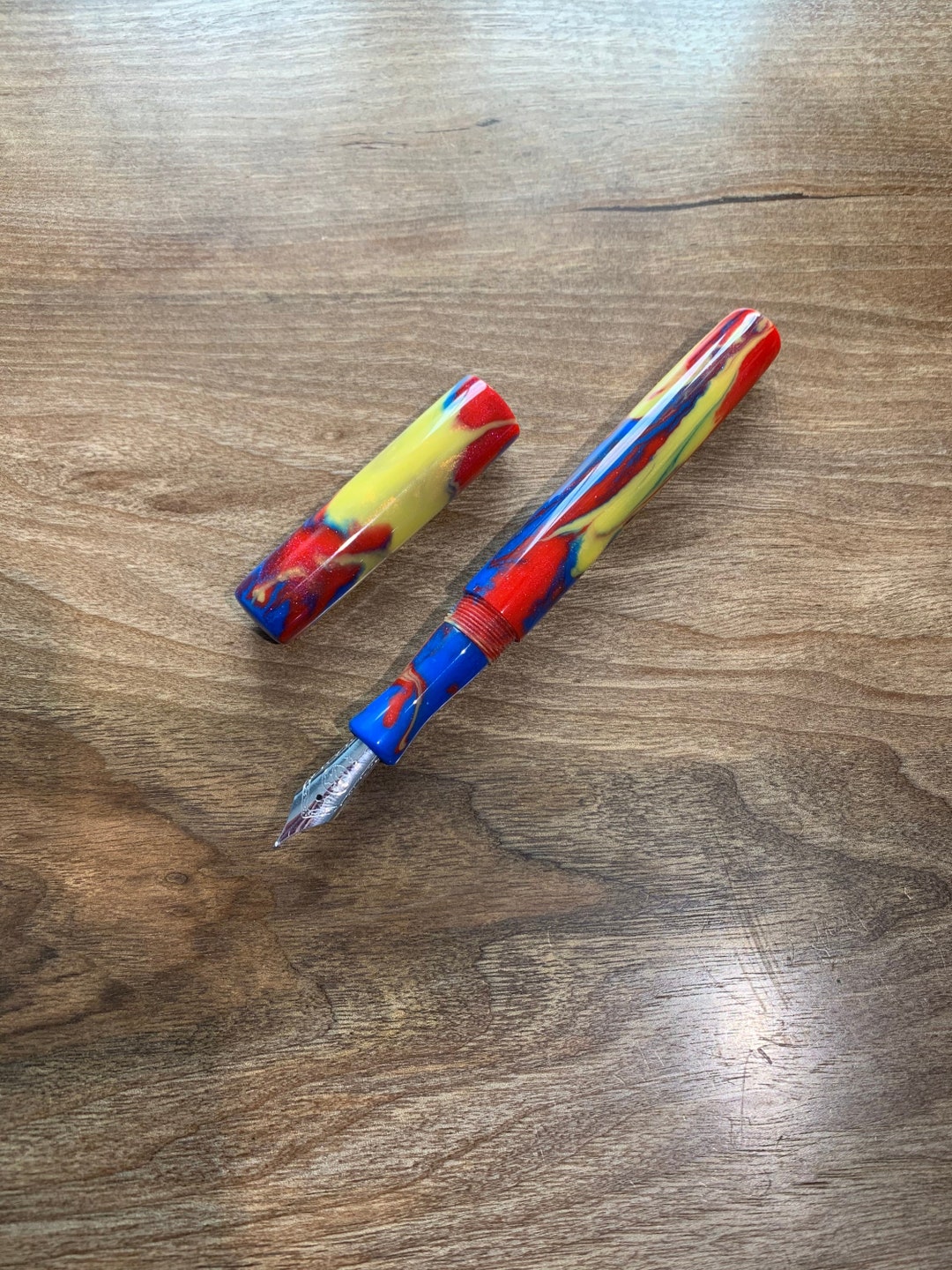 Handmade 'rainbow Braid' Fountain Pen - Etsy