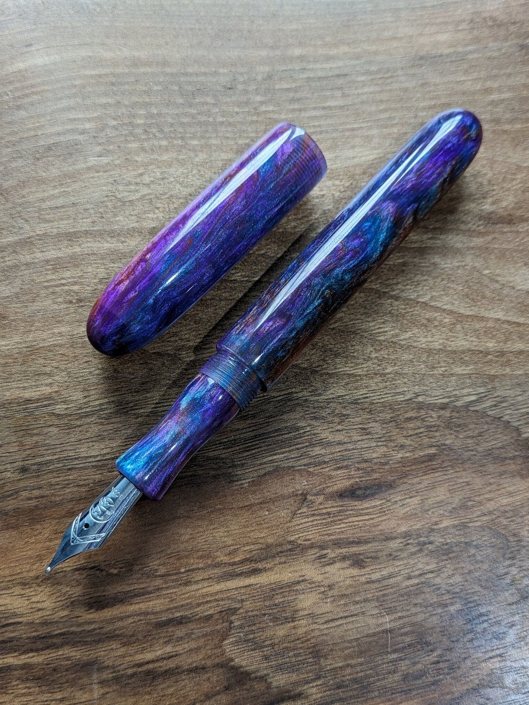 Handmade 'starry Night' Fountain Pen - Etsy