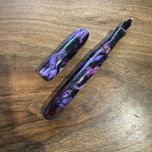 Handmade 'dusky Orchid Abalone' Fountain Pen - Etsy