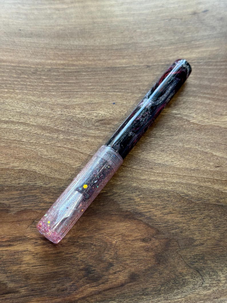 Handmade 'derby Girl' Diamondcast Fountain Pen, With Holographic Cap - Etsy