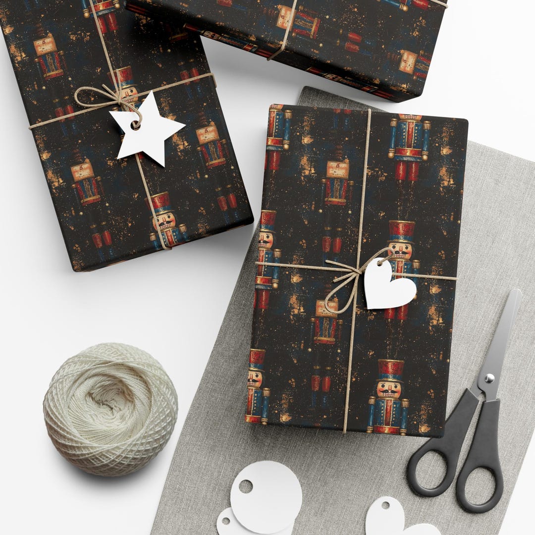 Nutcracker Wrapping Paper Holiday Gift Wrap Nutcracker Gift Wrap ...