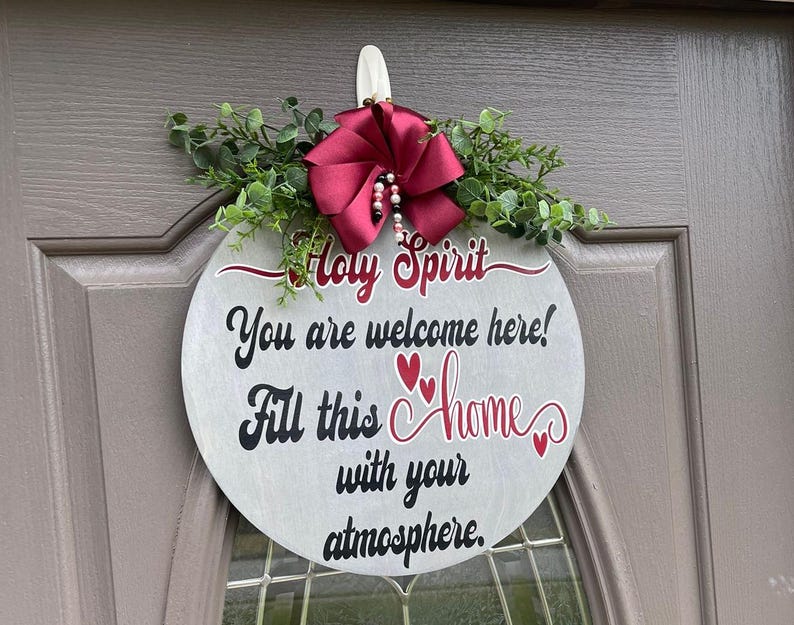Front Door Decor | Holy Spirit Activate | Christian/religious ...