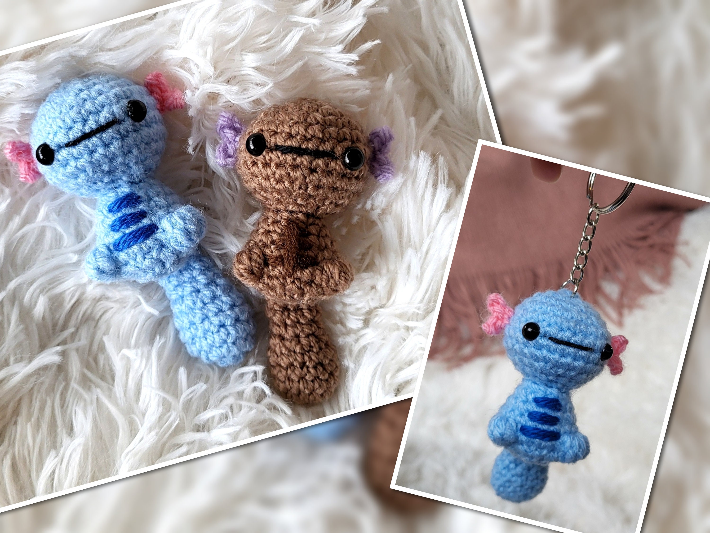 Mini Pokemon Bundle Amigurumi Crochet Pokemon Keychains Bundle of 2, 3 ...
