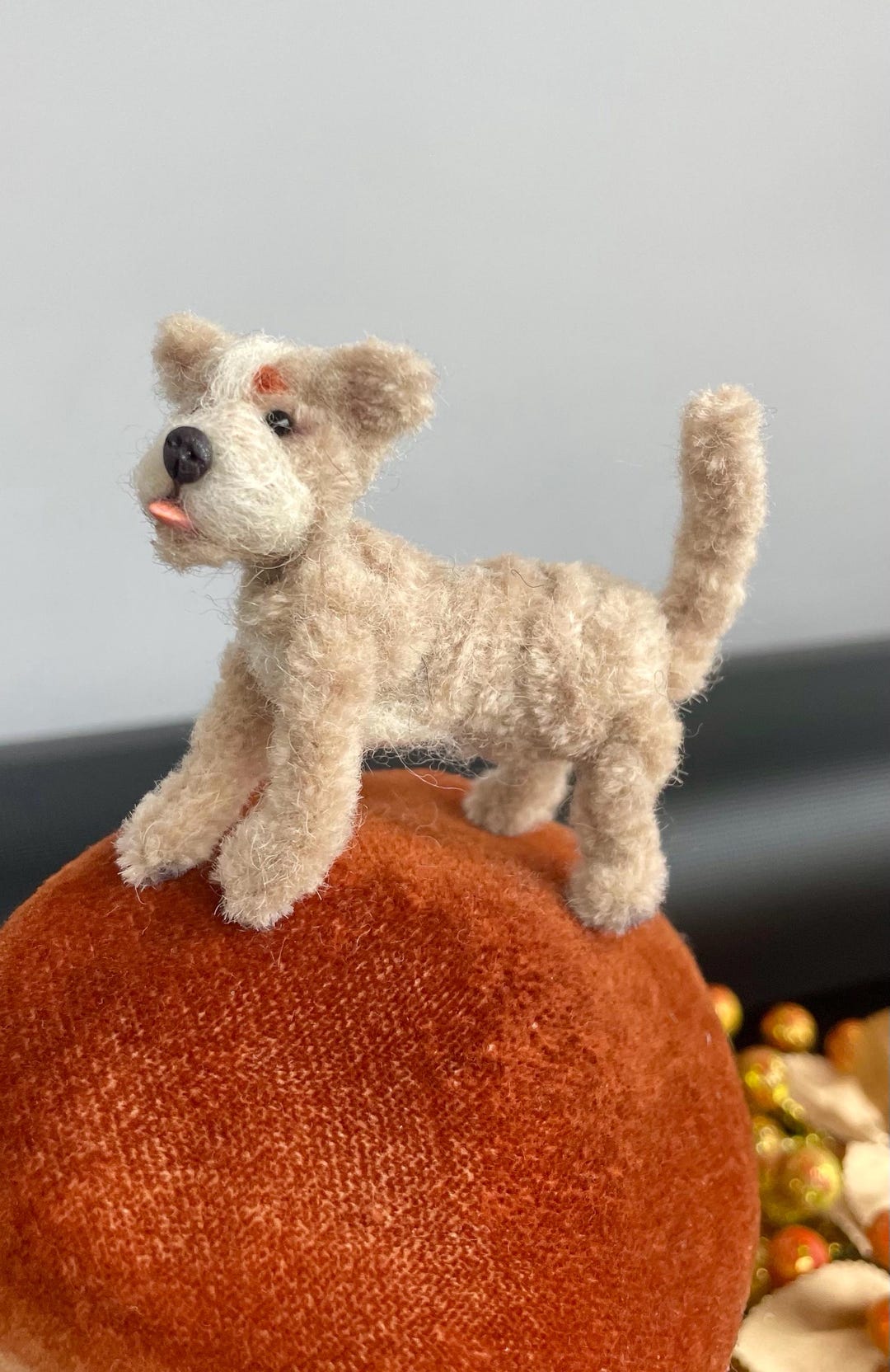 Miniature Realistic Puppy Dog Figure Pet Collectible Artist Bear Blythe ...