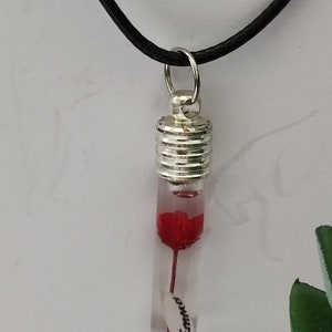 Handwritten Name Elixir Pendants on Rice Grain in Tiny Bottles - Unique ...