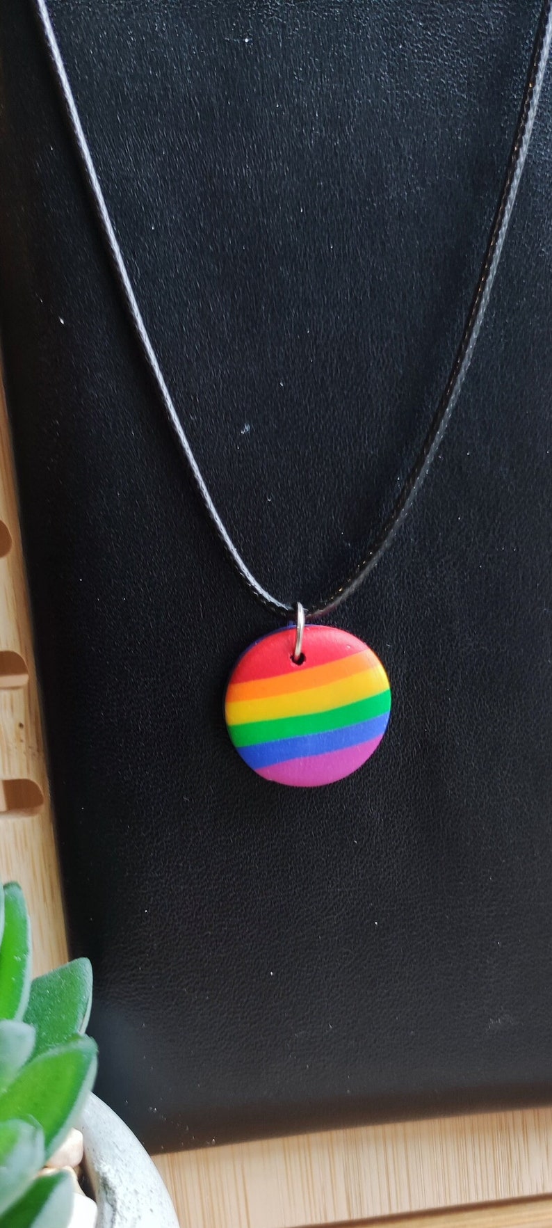 LGBT Rainbow Necklace pride Necklace Lesbian Necklace Bisexual Necklace ...