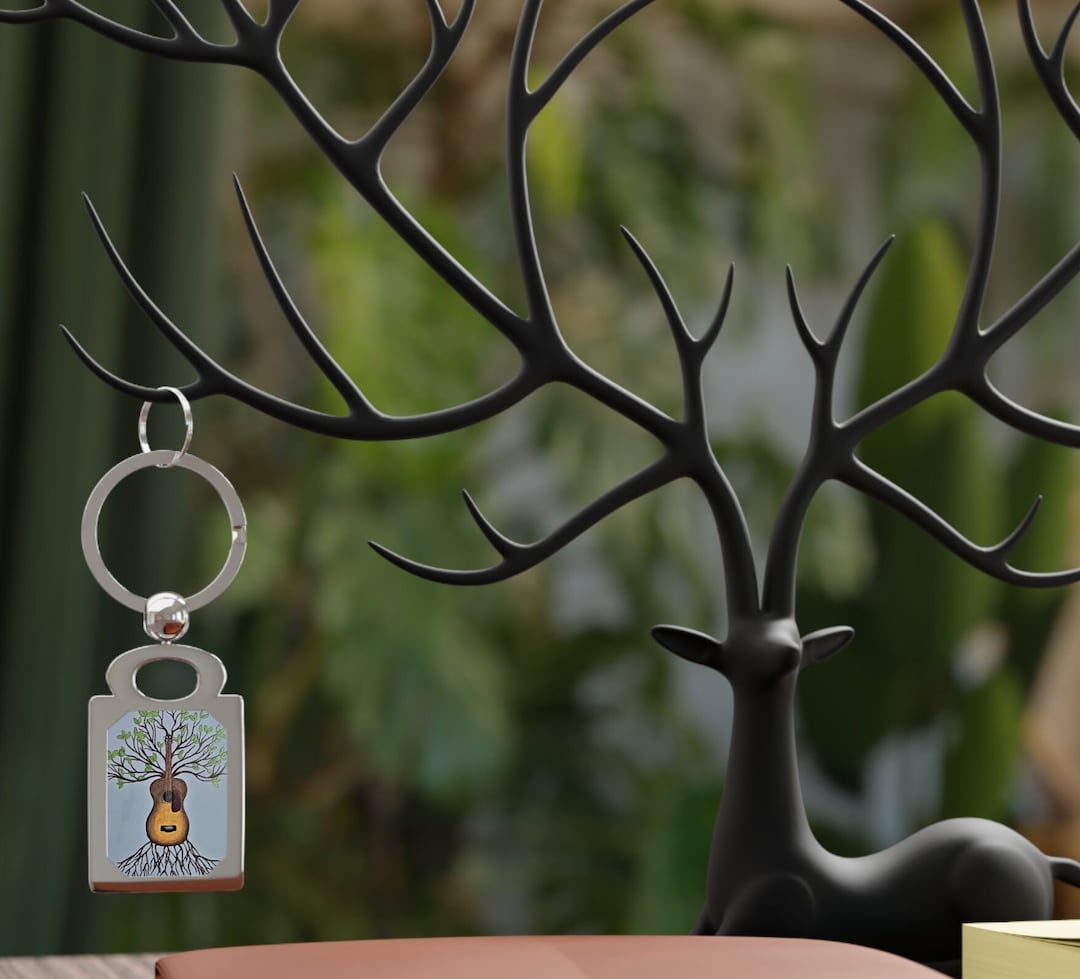 Tree of Life Guitar, Tree of Life Rectangle Photo Keyring - Etsy