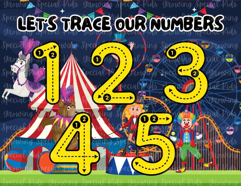 Circus Themed Preschool/autism Busy Book - Printable Christmas Gift for ...