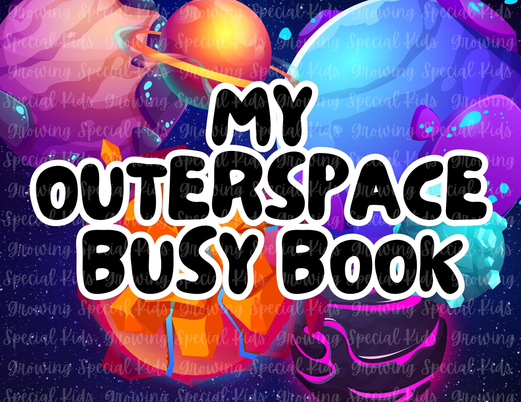 Space Themed Preschool/autism Busy Book - Printable Christmas Gift for ...