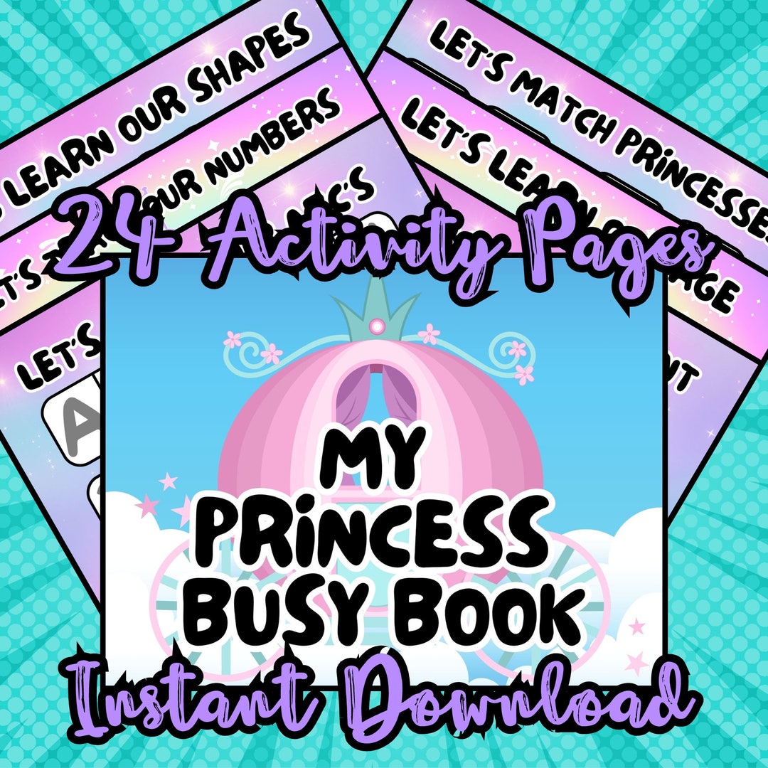 Princess Themed Preschool/autism Busy Book - Printable Christmas Gift ...