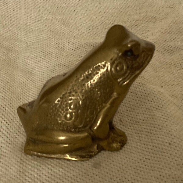 Brass Frog - Etsy
