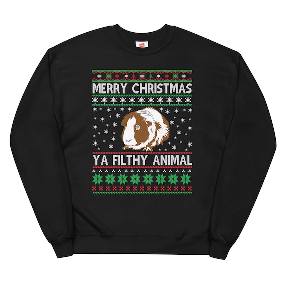 Merry Christmas Ya Filthy Animal Sweater Etsy