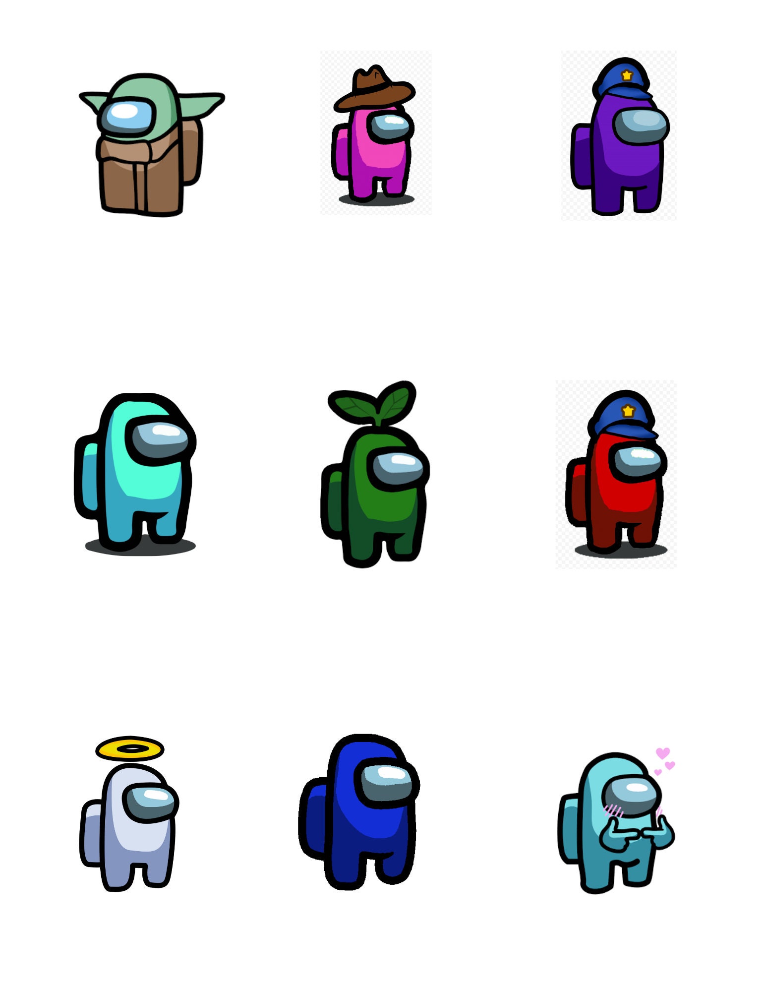 Among Us - at Home Party - Task Cards, Cupcake Toppers, Printables - Etsy