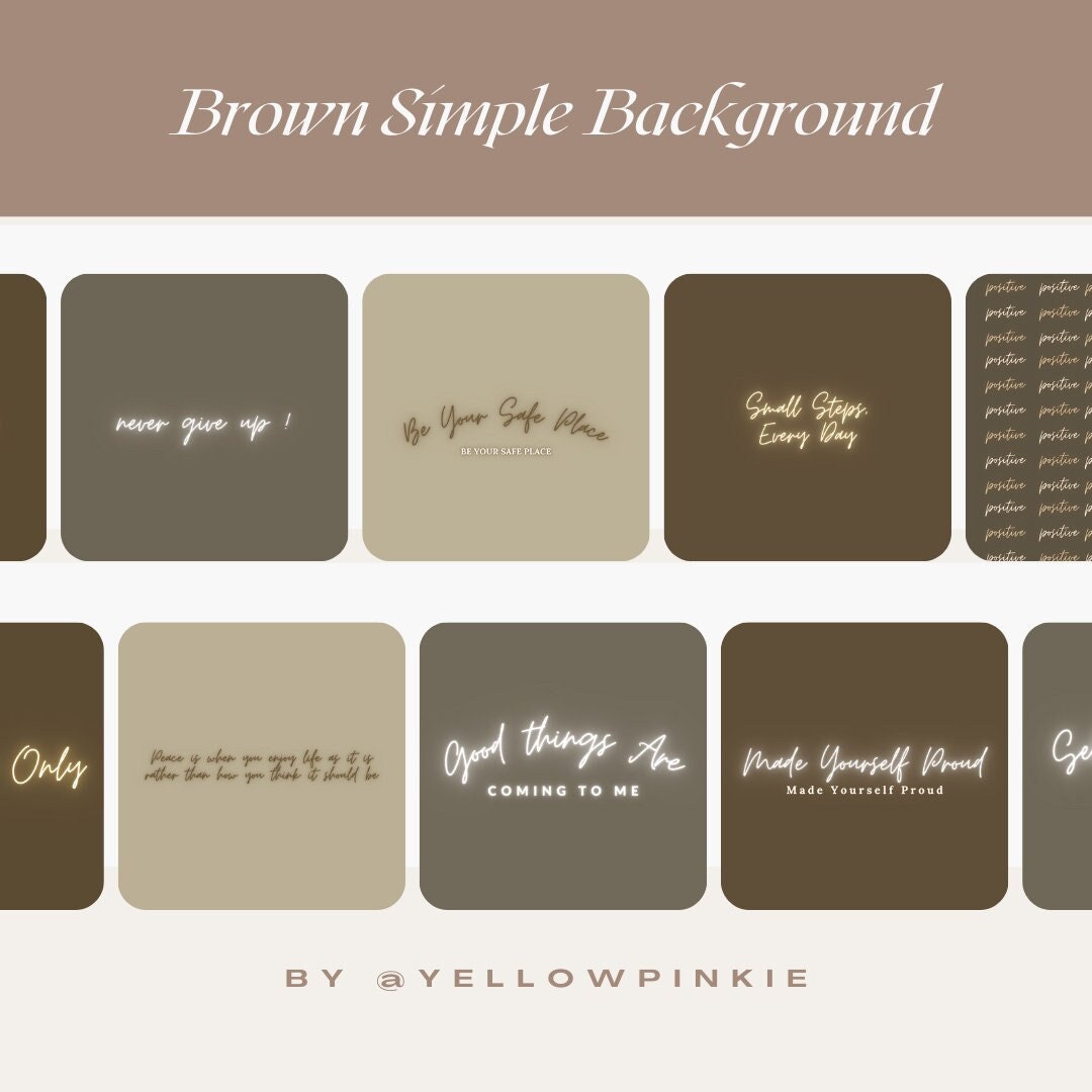 Neon Desktop and Phone Wallpaper Brown Neon Font - Etsy