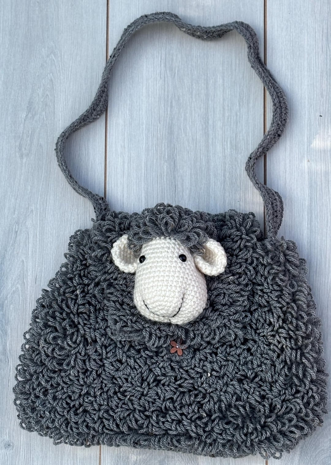 Shoulder Bag Crochet Pattern ~ Loopy Sheep - Etsy