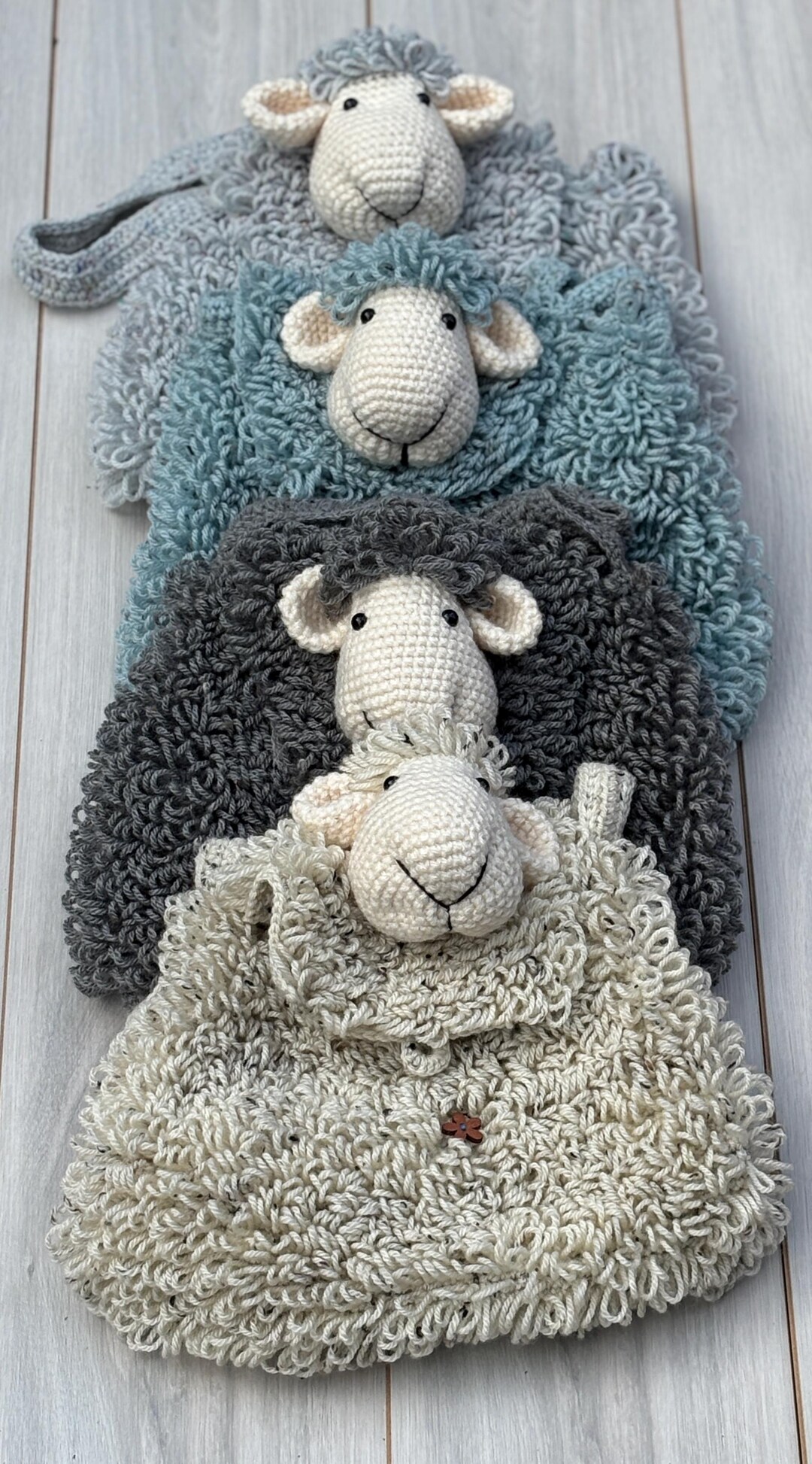 Crochet Shoulder Bag ~ Loopy Sheep - Etsy