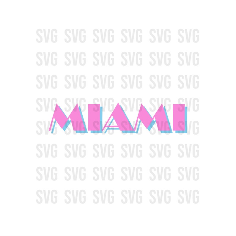 Miami Svg, Miami Colors Svg, Miami Png, Digital Download File, Miami ...