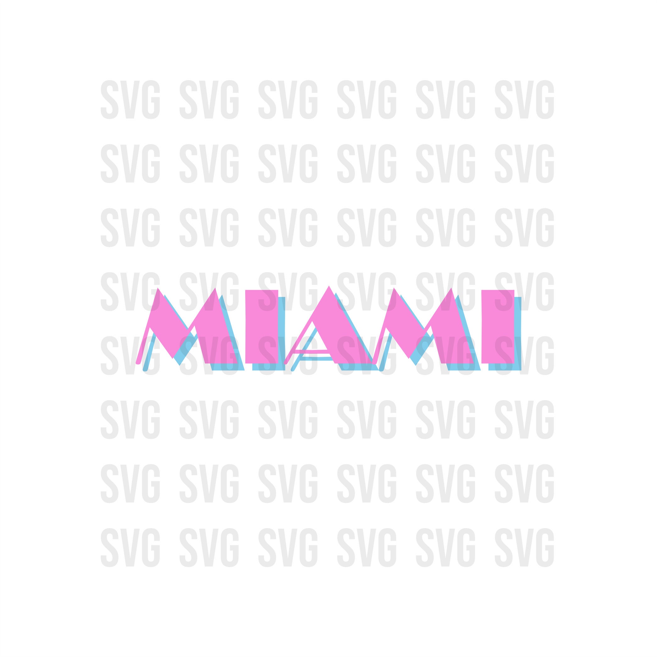 Miami Svg, Miami Colors Svg, Miami Png, Digital Download File, Miami ...