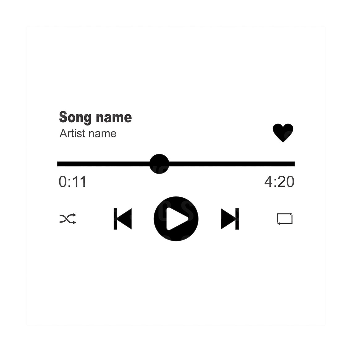 Audio Buttons Svg, Music Player Buttons Svg, Music Svg, Dxf, Png ...