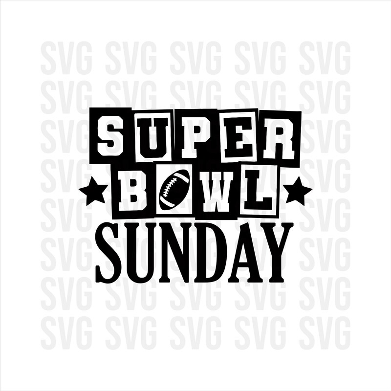 Super Bowl Svg - Etsy