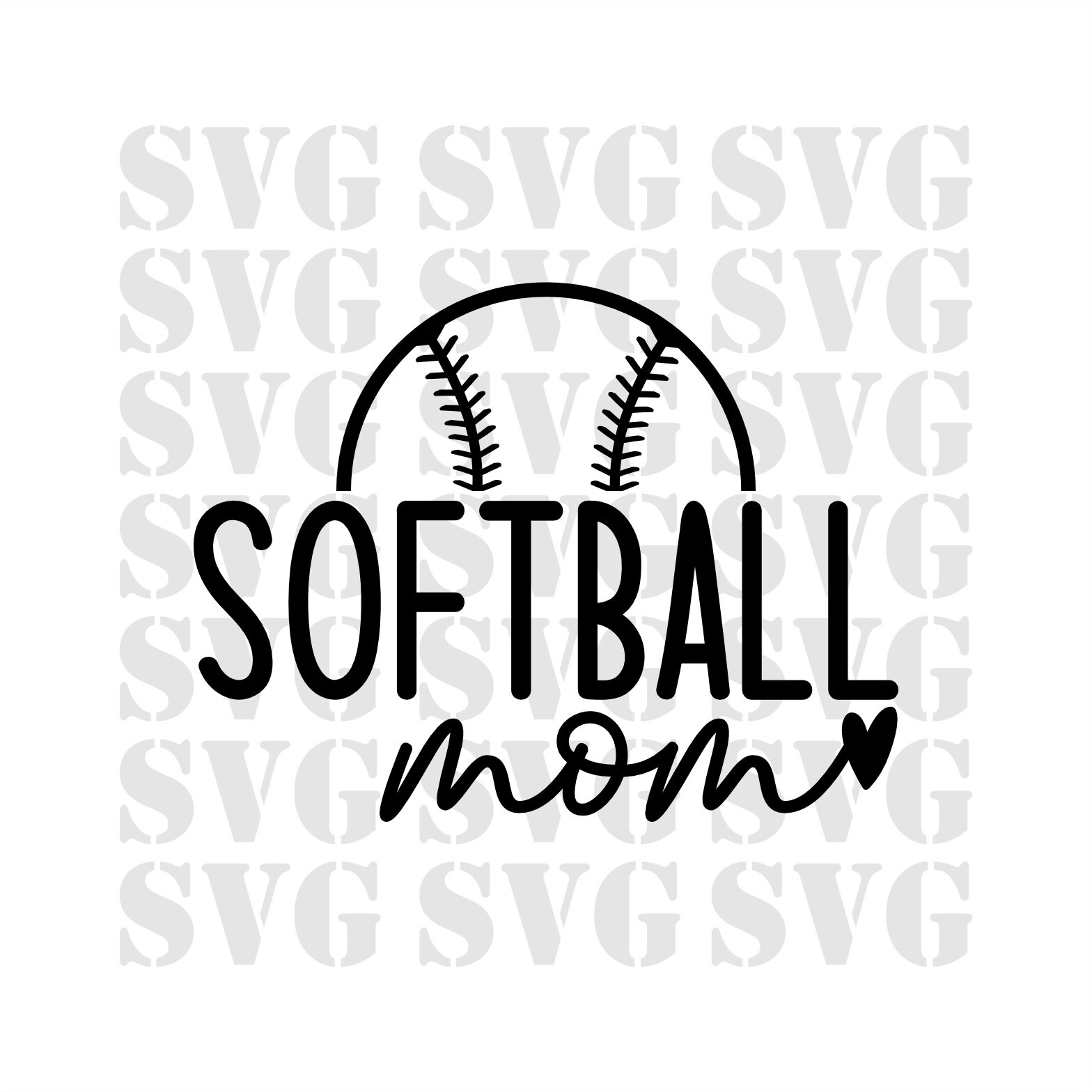 Softball Mom Svg Softball Svg Softball Png Digital - Etsy