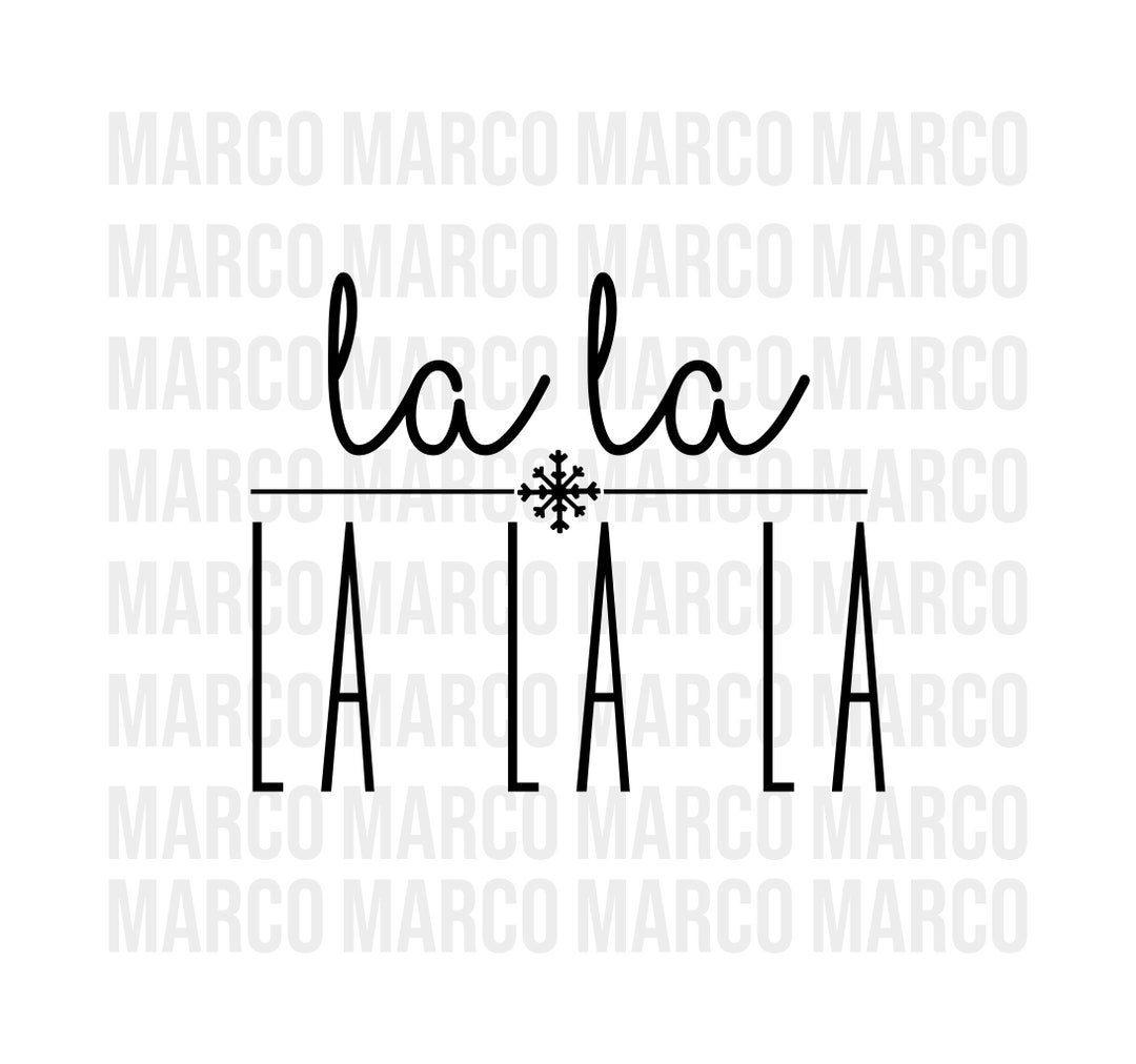 La La La La SVG, Christmas Carol Svg, Cute Christmas Svg, Png, Dxf ...
