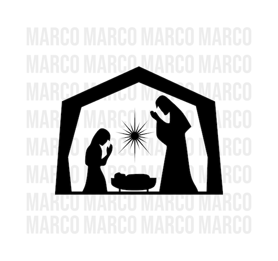 Christmas Nativity Scene Set SVG DXF PNG Digital Download - Etsy Canada